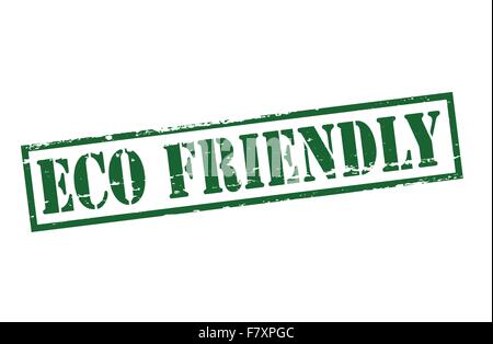eco friendly stamp. eco friendly rectangular sign isolated on ...