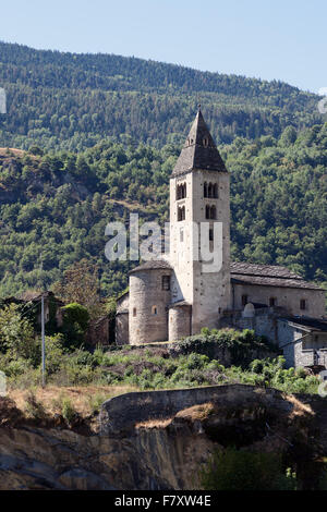 Church of Villeneuve in Aosta Valley, Italy Stock Photo - Alamy