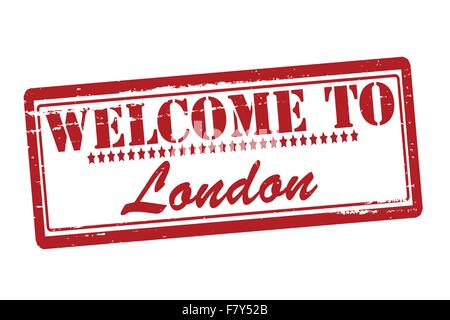 welcome to London red stamp Stock Vector Image & Art - Alamy