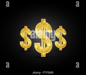 Icon dollar sign shape. Gambling symbol, object. Vector illustration ...