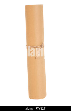 Old rolled paper Stock Photo - Alamy