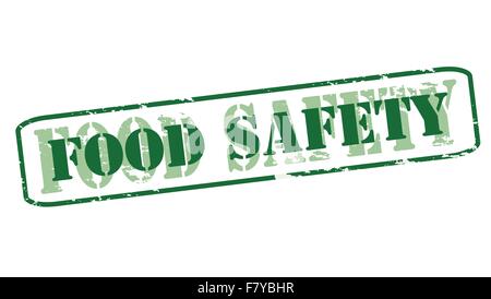 food safety stamp. food safety rectangular sign isolated on transparent background Stock Vector ...