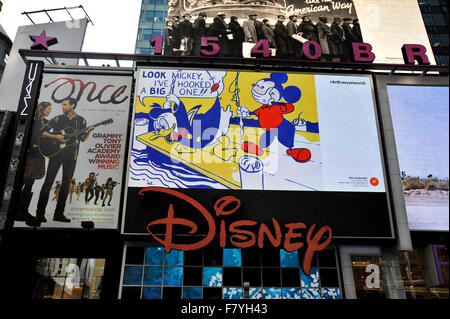 Disney+ advertising in Times Square in New York during the COVID-19 ...