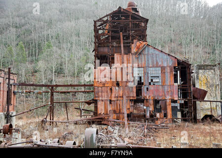 Cass, West Virginia - The ruins of the West Virginia Pulp and Paper ...