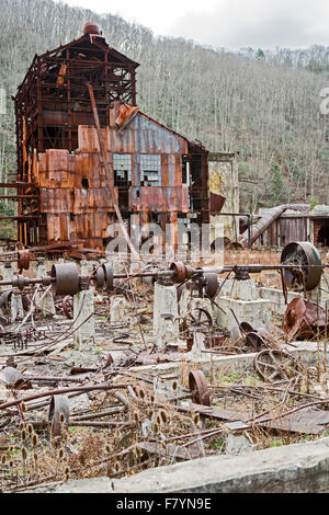 Cass, West Virginia - The ruins of the West Virginia Pulp and Paper ...