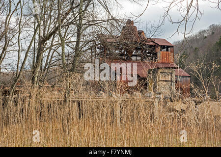 Cass, West Virginia - The ruins of the West Virginia Pulp and Paper ...