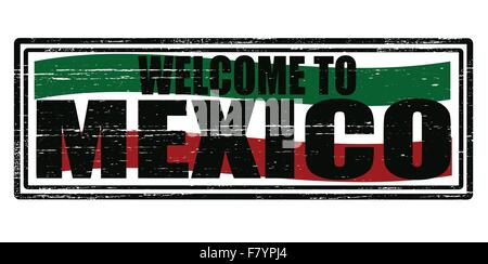 welcome to Mexico black stamp Stock Vector Image & Art - Alamy