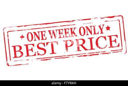 One week only Stock Vector Image & Art - Alamy