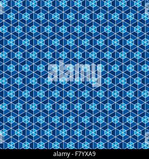 Shade of Blue hexagon pattern design abstract background concept Stock ...