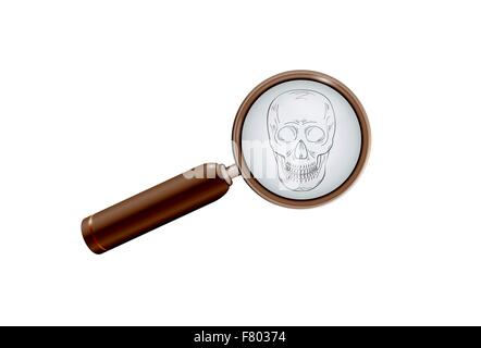 human teeth with magnifying glass Stock Vector Image & Art - Alamy