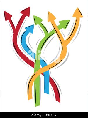 many arrows - many ways Stock Vector Image & Art - Alamy
