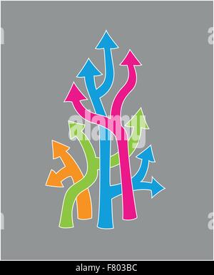 many arrows - many ways Stock Vector Image & Art - Alamy