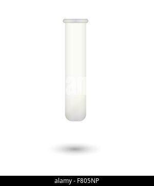 Test tube empty and with liquid isolated on transparent background ...