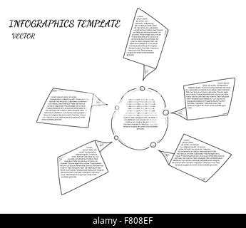 Round diagram infographics, hand drawn style Stock Vector Image & Art ...
