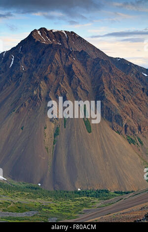 View from old Red Rose mine towards Tiltusha and Brian Boru Peaks in ...