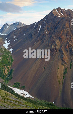 View from old Red Rose mine towards Tiltusha and Brian Boru Peaks in ...