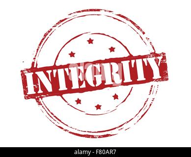 integrity round red grunge stamp Stock Vector Image & Art - Alamy