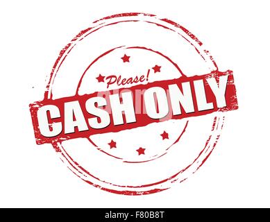 Please cash only Stock Vector Image & Art - Alamy