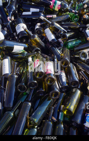 A pile of empty glass bottles Stock Photo - Alamy
