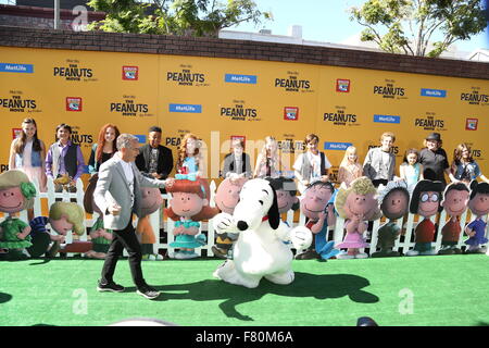 the premiere of THE PEANUTS MOVIE Featuring: Cast Where: Westwood ...