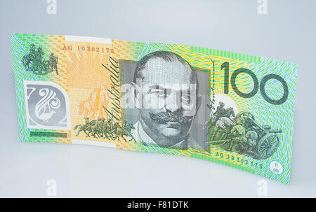 100 dollars banknote, Nellie Melba and John Monash, Australia Stock ...