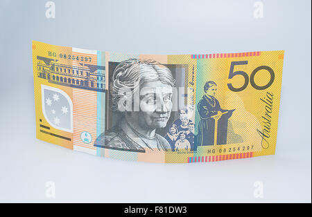 50 dollars banknote, David Unaipon and Edith Cowan, Australia Stock ...