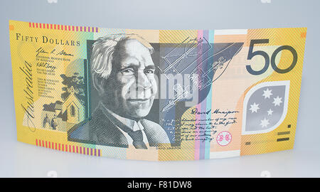 50 dollars banknote, David Unaipon and Edith Cowan, Australia Stock ...