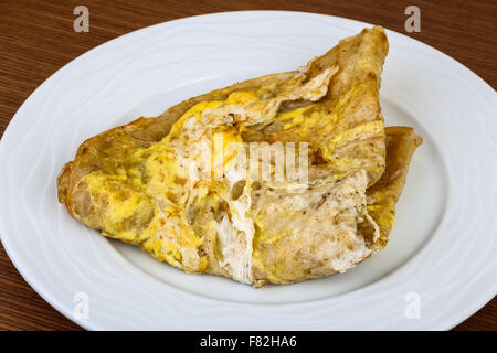 Armenian Lavash bread roasted with egg and cheese - Yoka Stock Photo ...
