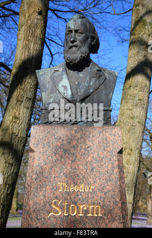 Theodor Storm Monument in the Castle Park, Husum, North Frisia ...