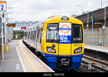 London Overground train at Shepherd's Bush station London, England, U.K ...