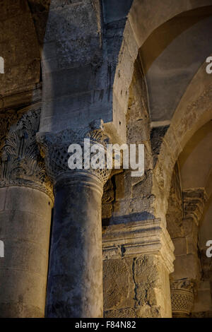 Byzantine columns with elaborately carved capitals in Arches of the ...