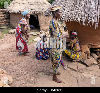 Traditional Taneka village in Benin Stock Photo - Alamy