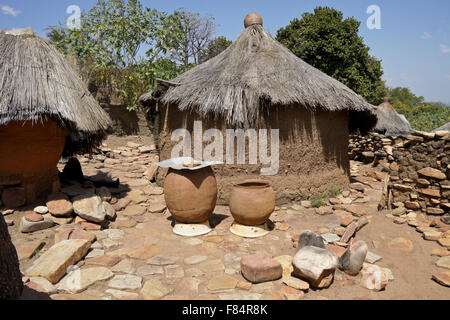 Kabye tribal village of Taneka Beri, Atakora region, northern Benin ...