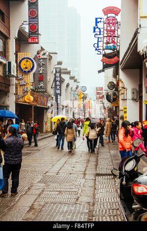 Changsha, Hunan province, China - Street view at Taiping street, a ...