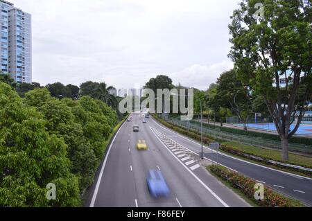 AYE expressway singapore the biggest highway Stock Photo - Alamy
