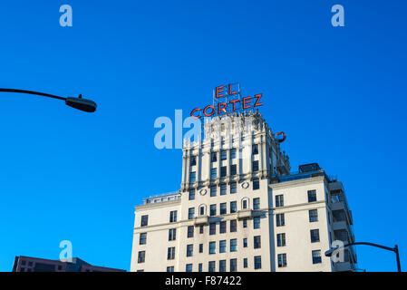El Cortez Hotel, building, hotel, sign. San Diego, California, USA ...