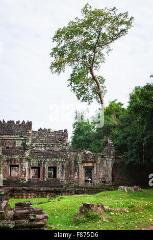 Ruins of Pra Khan Temple in Angkor Thom of Cambodia Stock Photo - Alamy