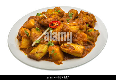 Alu Bengan - indian potatoes and eggplant Stock Photo - Alamy