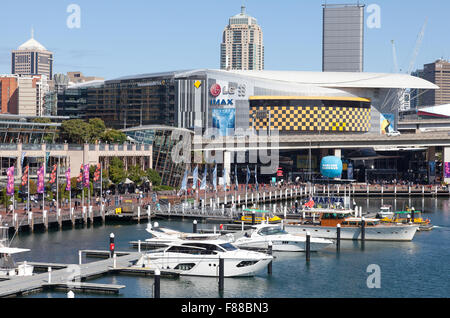 Imax cinema, Cockle Bay, Darling Harbour, Sydney, Australia Stock Photo ...