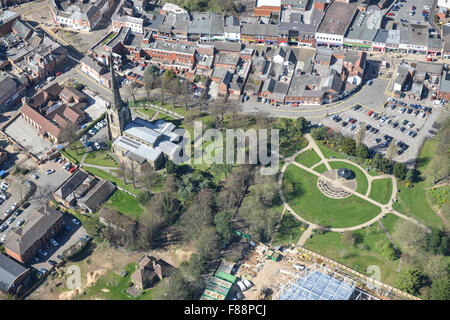 Aerial view of Hinckley England Leicestershire Stock Photo - Alamy