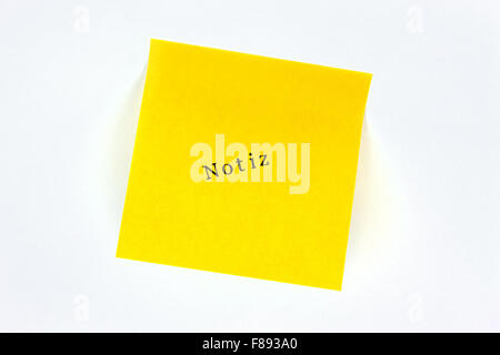Post it Notiz Stock Photo - Alamy