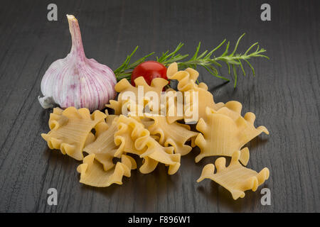 Raw beshbarmak - tatarian pasta with herbs Stock Photo - Alamy