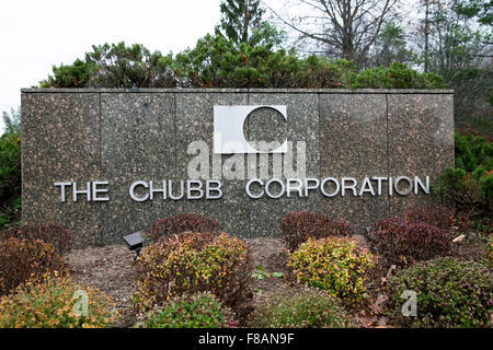 A logo sign outside of the headquarters of the Chubb Corporation in ...