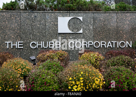 A logo sign outside of the headquarters of the Chubb Corporation in ...