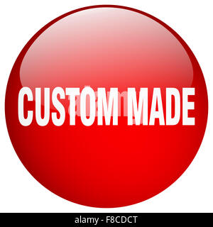 custom red round gel isolated push button Stock Photo - Alamy