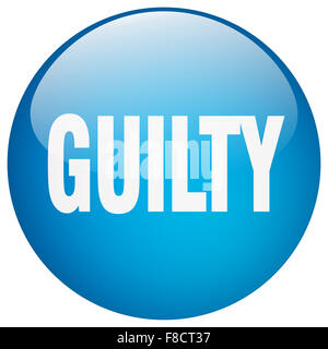 not guilty blue round gel isolated push button Stock Photo - Alamy