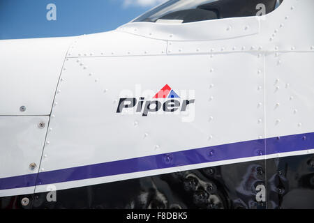Piper Airplane logo on the side of an airplane Stock Photo - Alamy