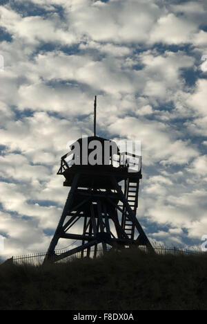 Old Fire Tower (Guardian of the Gulch) silhouette, Helena, Montana ...
