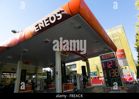 ENEOS gas station in Tokyo, Japan on December 4, 2015. Japan's Stock ...