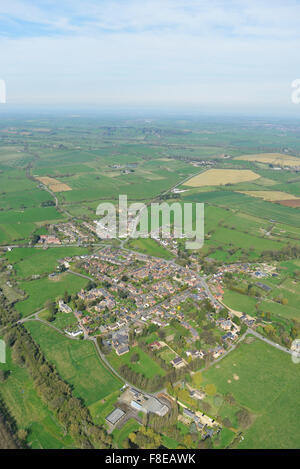 An aerial view of the Leicestershire village of Lubenham, close to ...